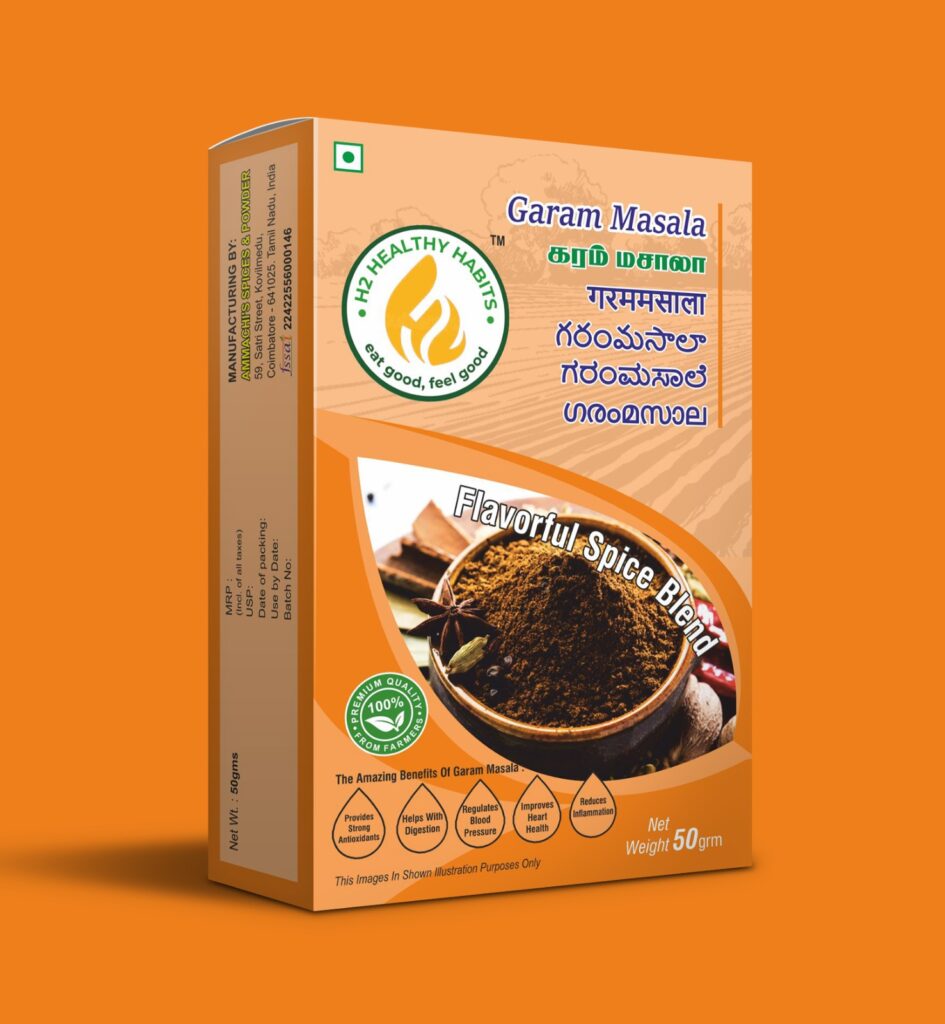Garam Masala Box (50 Gram) – h2healthyhabits
