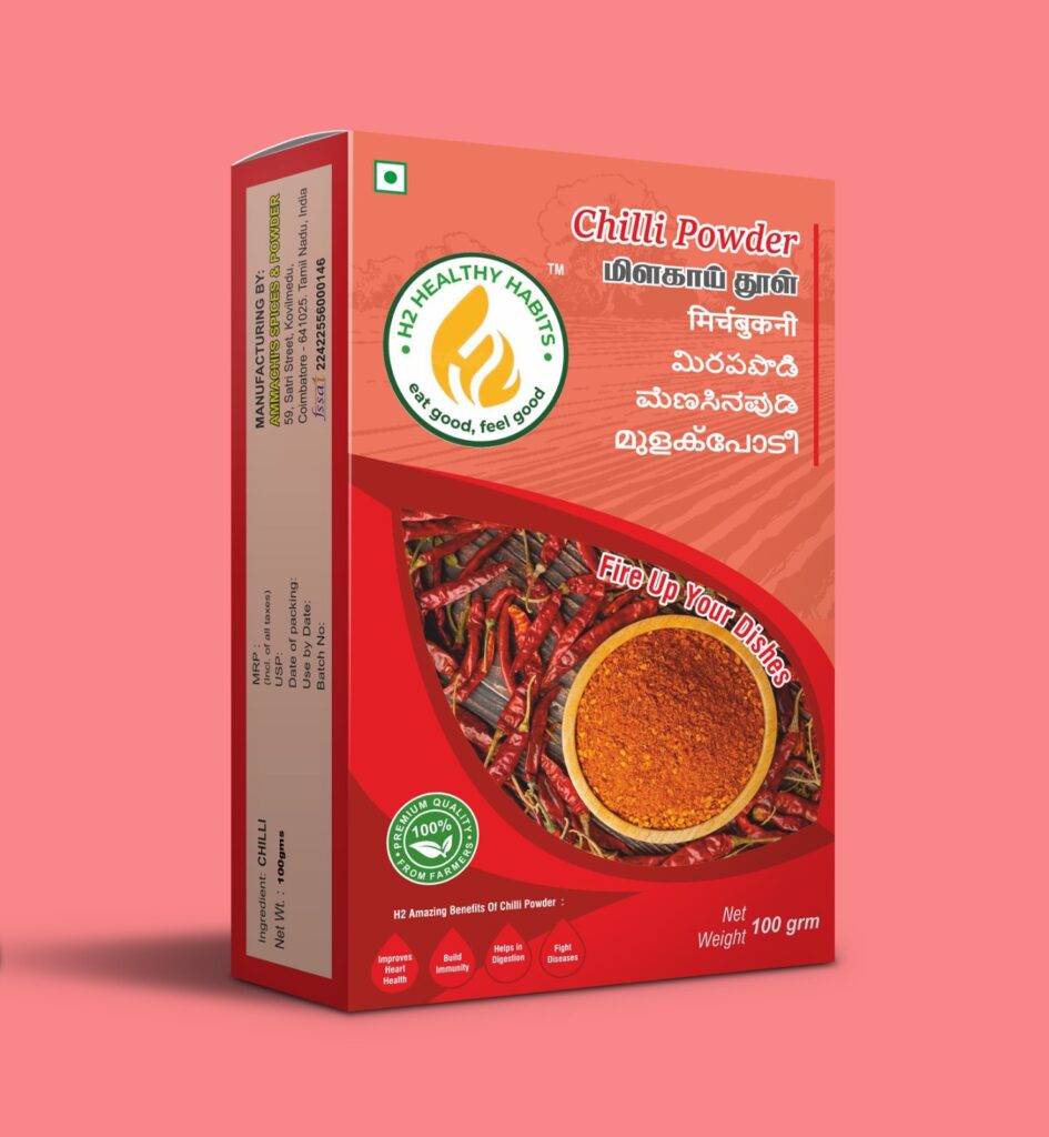 Chilli Powder/ Milagai thool Box (100 Gram) – h2healthyhabits
