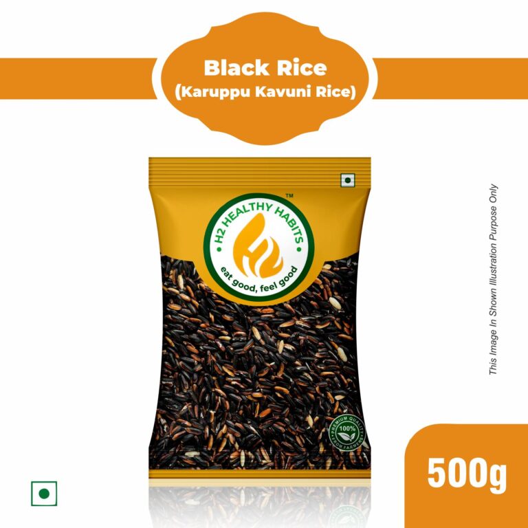 Black rice/ Karuppu Kavuni rice (500 Gram) – h2healthyhabits